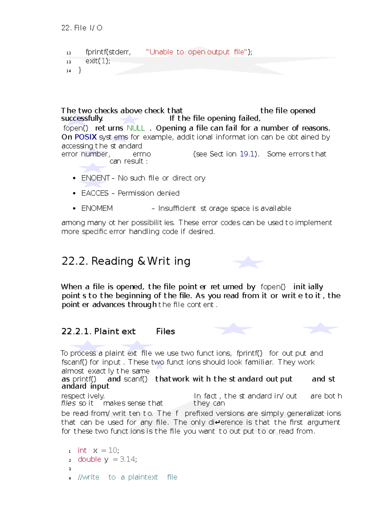 Cs115 intro to computer science(38) - File I/ O 12 fprintf(stderr ... Cs115 intro to computer science(38) - File I/ O 12 fprintf(stderr ...