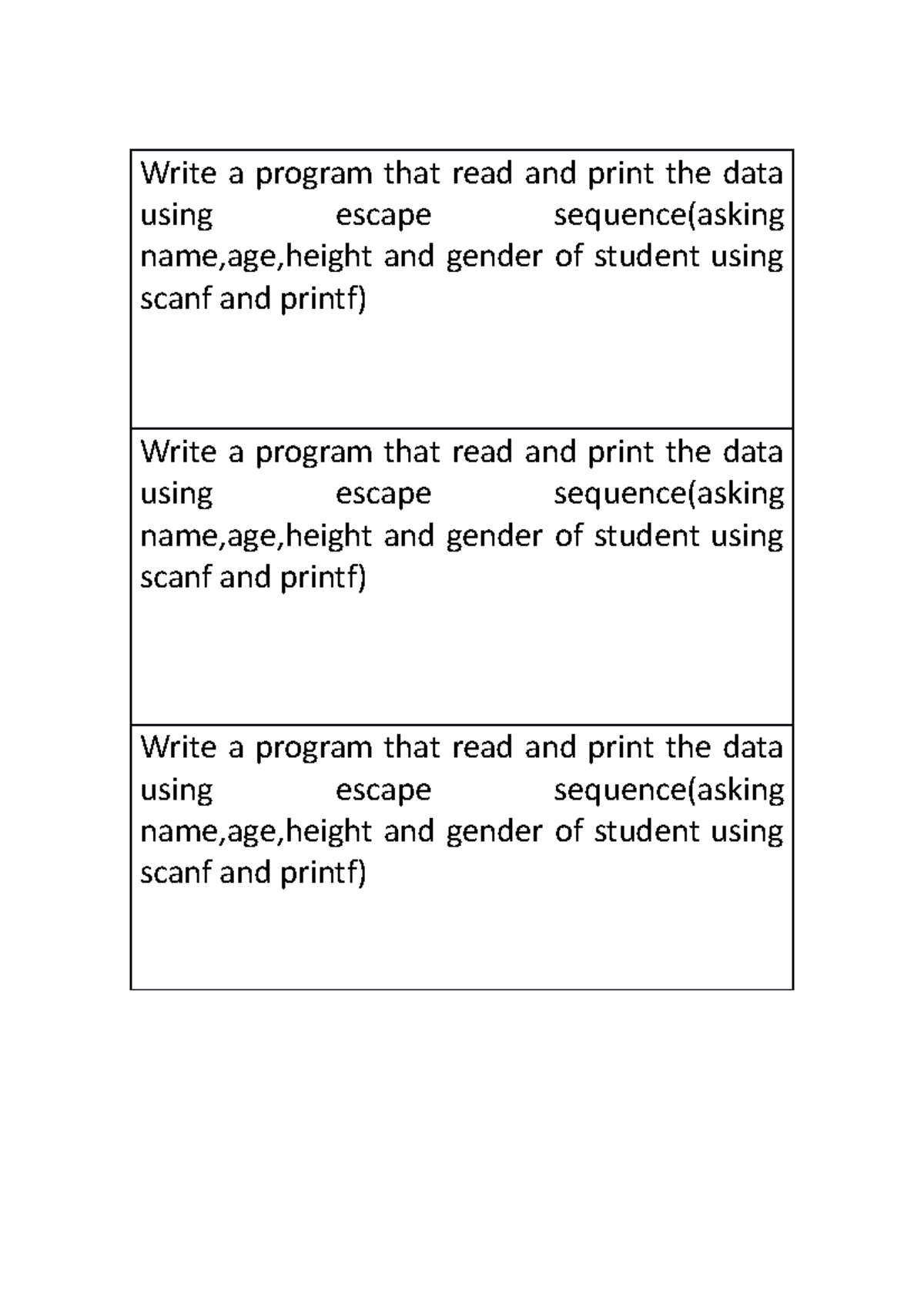 Practical Objects Write A Program That Read And Print The Data Using