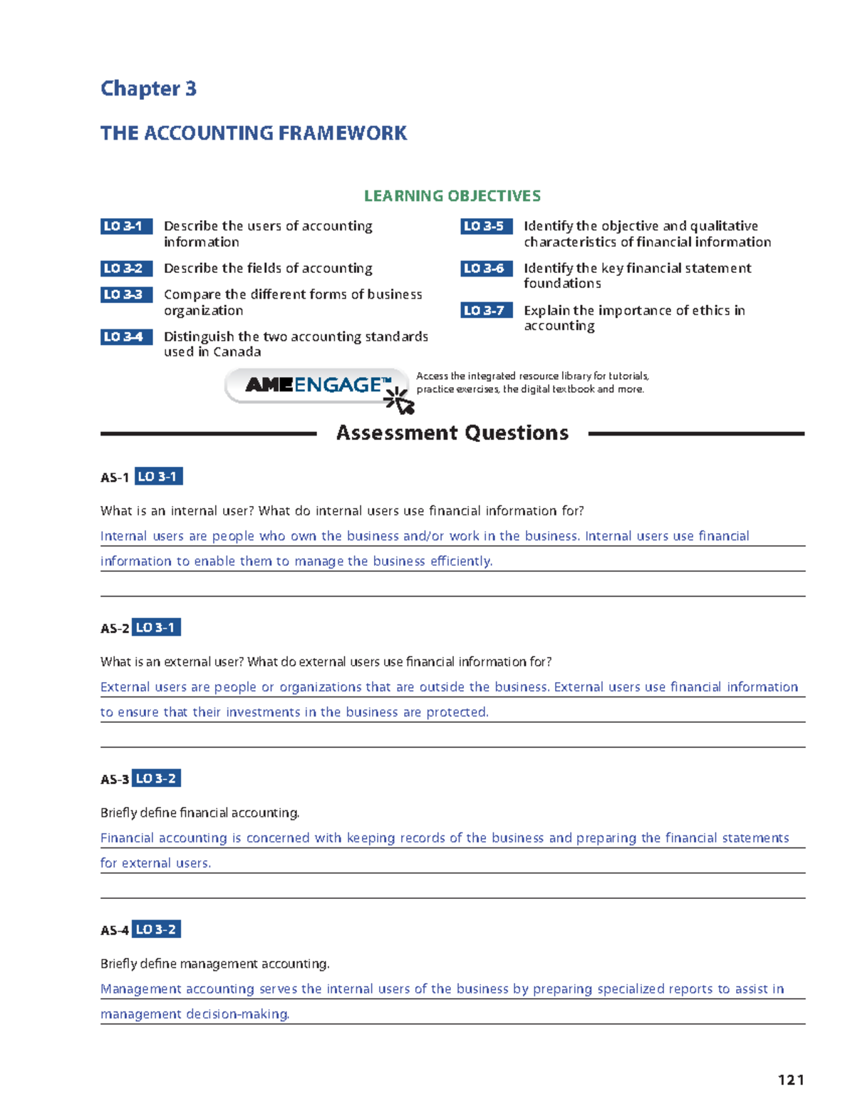 Chapter 3 Workbook - Chapter 3 THE ACCOUNTING FRAMEWORK Assessment ...
