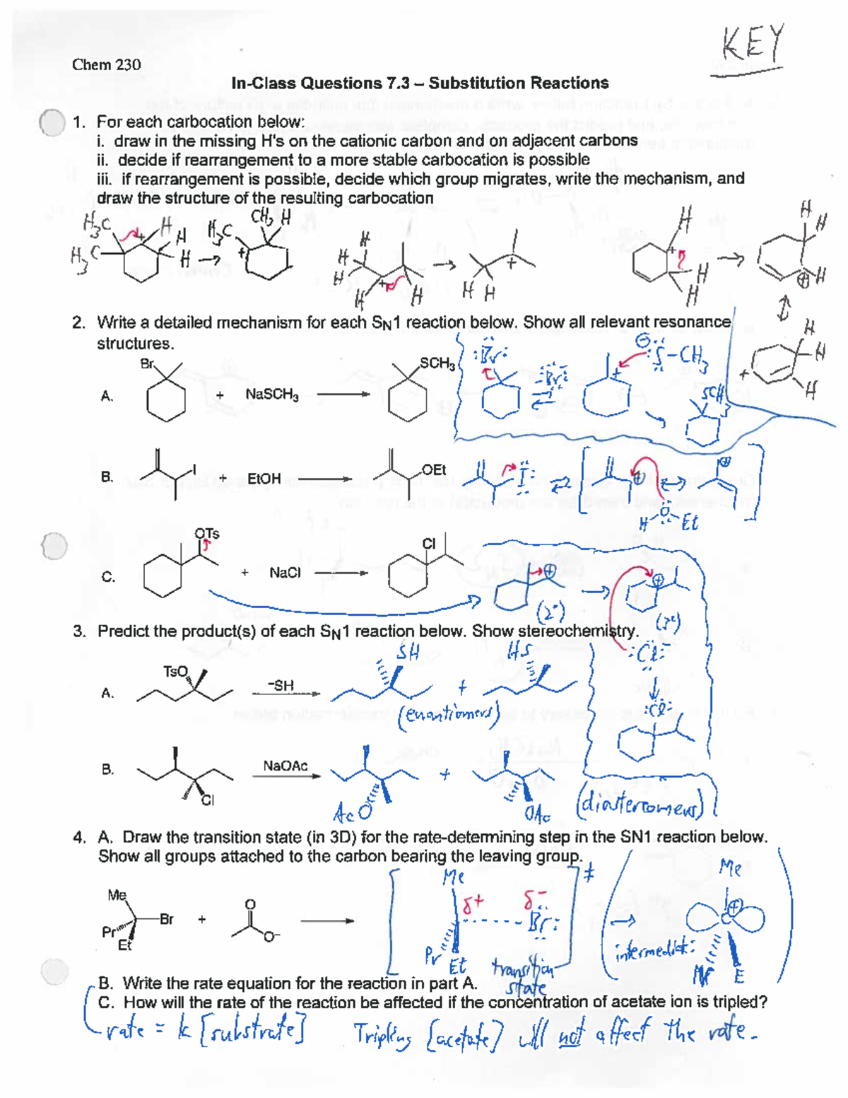 ICQs 6 - Organic Chemistry Fall 2018 Book: L.G. Wade and J. W. Simek ...