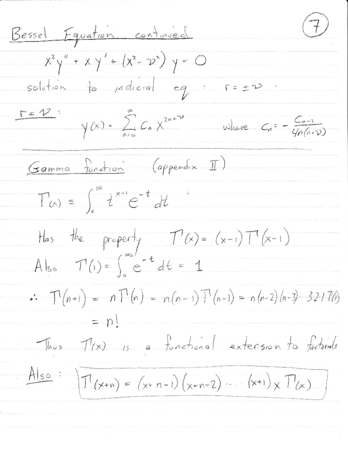 Lecture 07 - Summary Chemical Engineering Mathematics - B"sse\ n'Yu t x ...