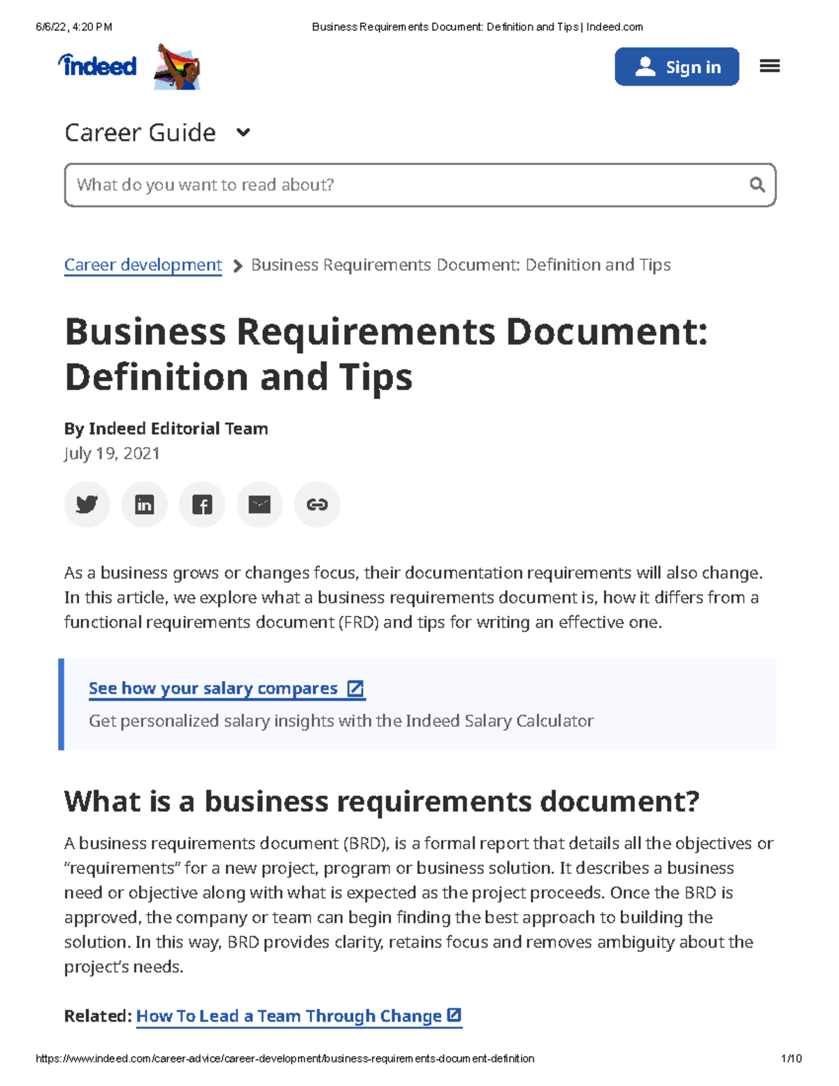 Business Requirements Document - In this article, we explore what a ...