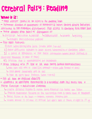DS, Fragile X, and FAS - Class Notes Professor Barkley A Comprehensive ...