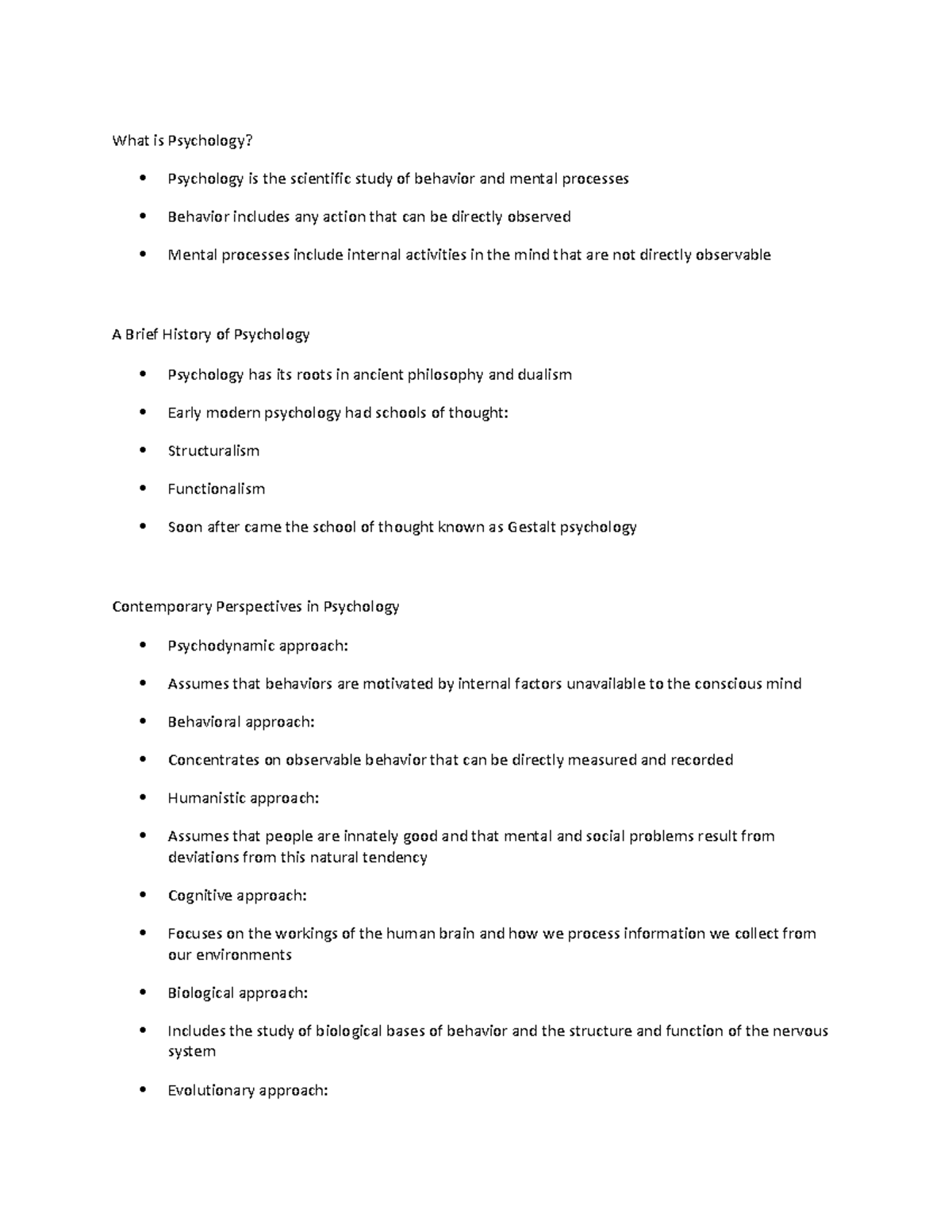 Psychology as a science - What is Psychology? Psychology is the ...