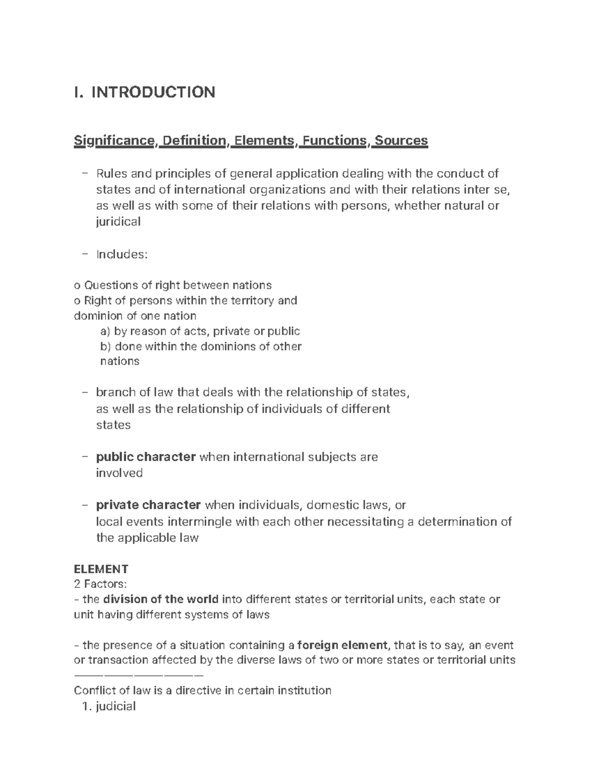 I. Introduction - – – – – – 1. I. INTRODUCTION Significance, Definition ...