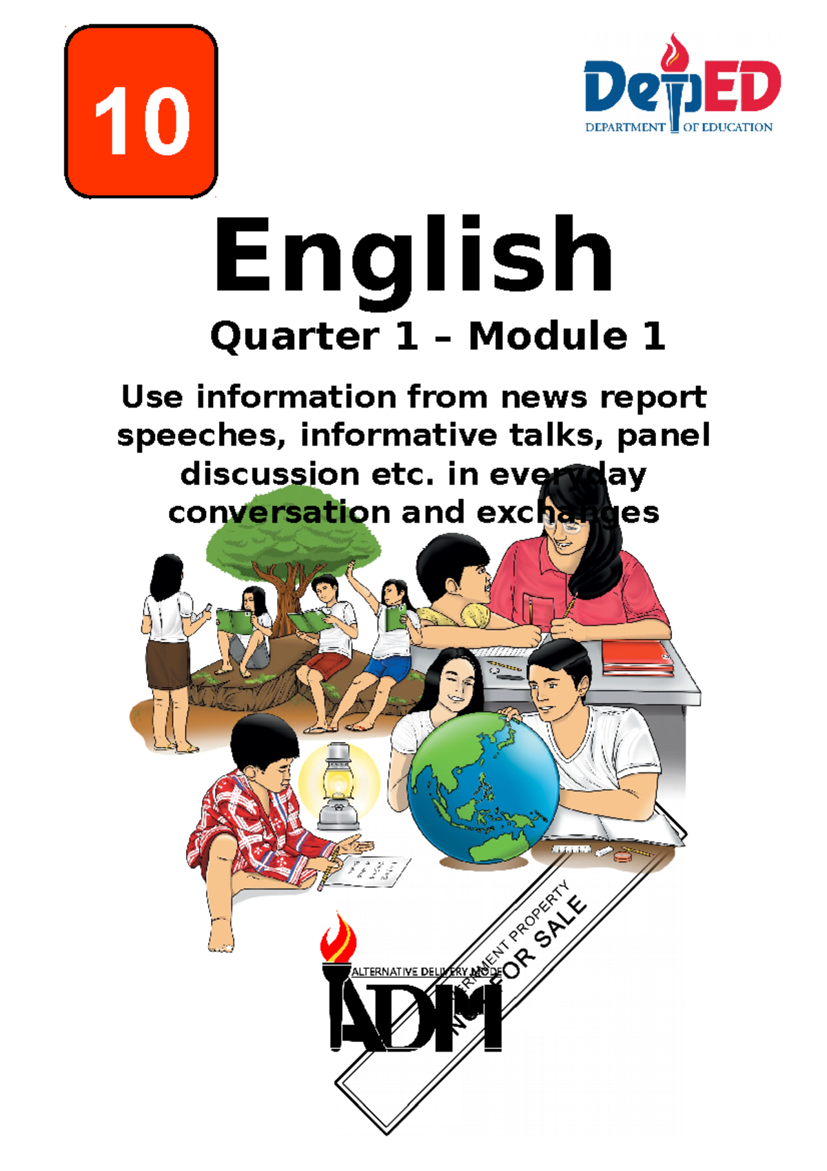 English 10 Module 1 WEEK 1 - English Quarter 1 – Module 1 Use ...
