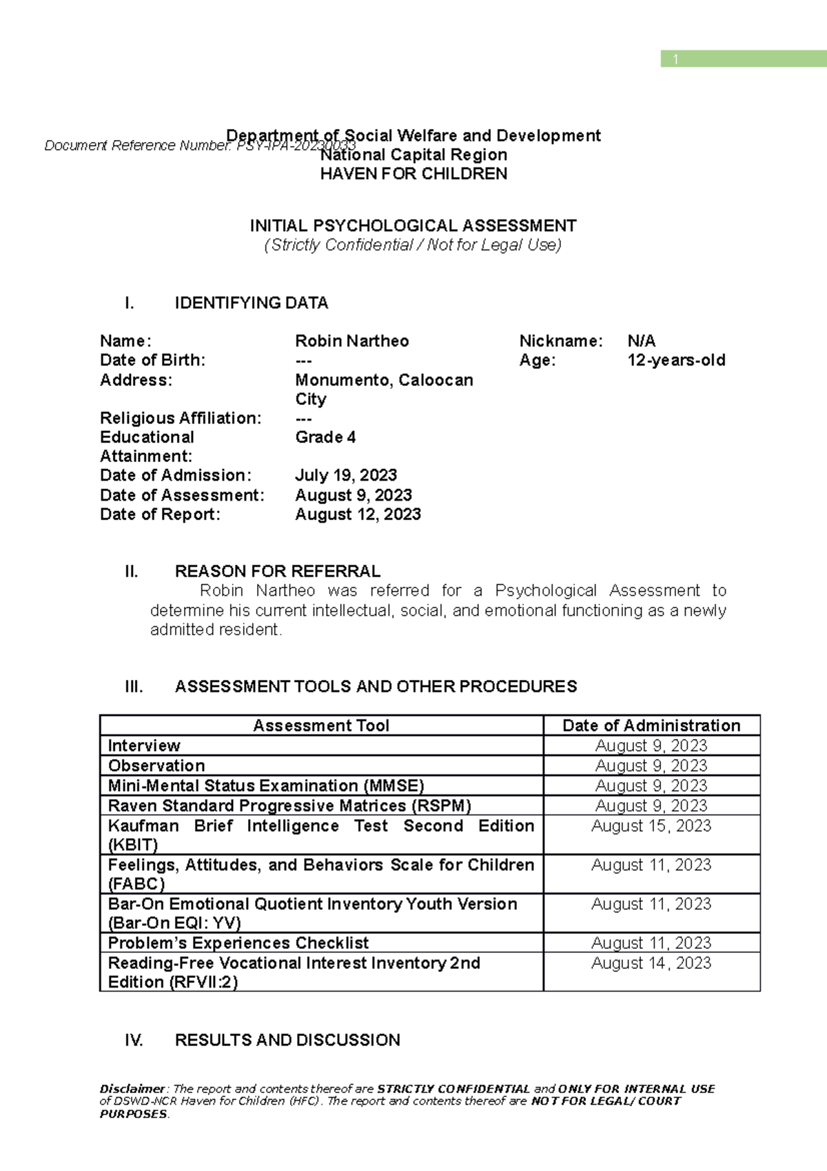 Report on people - Department of Social Welfare and Development ...
