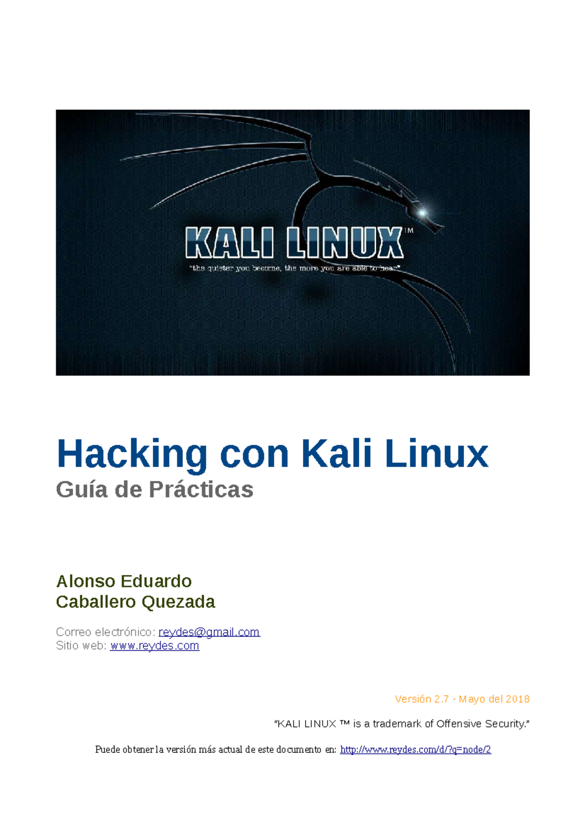 0197 hacking con kali linux - Hacking con Kali Linux Guía de Prácticas ...