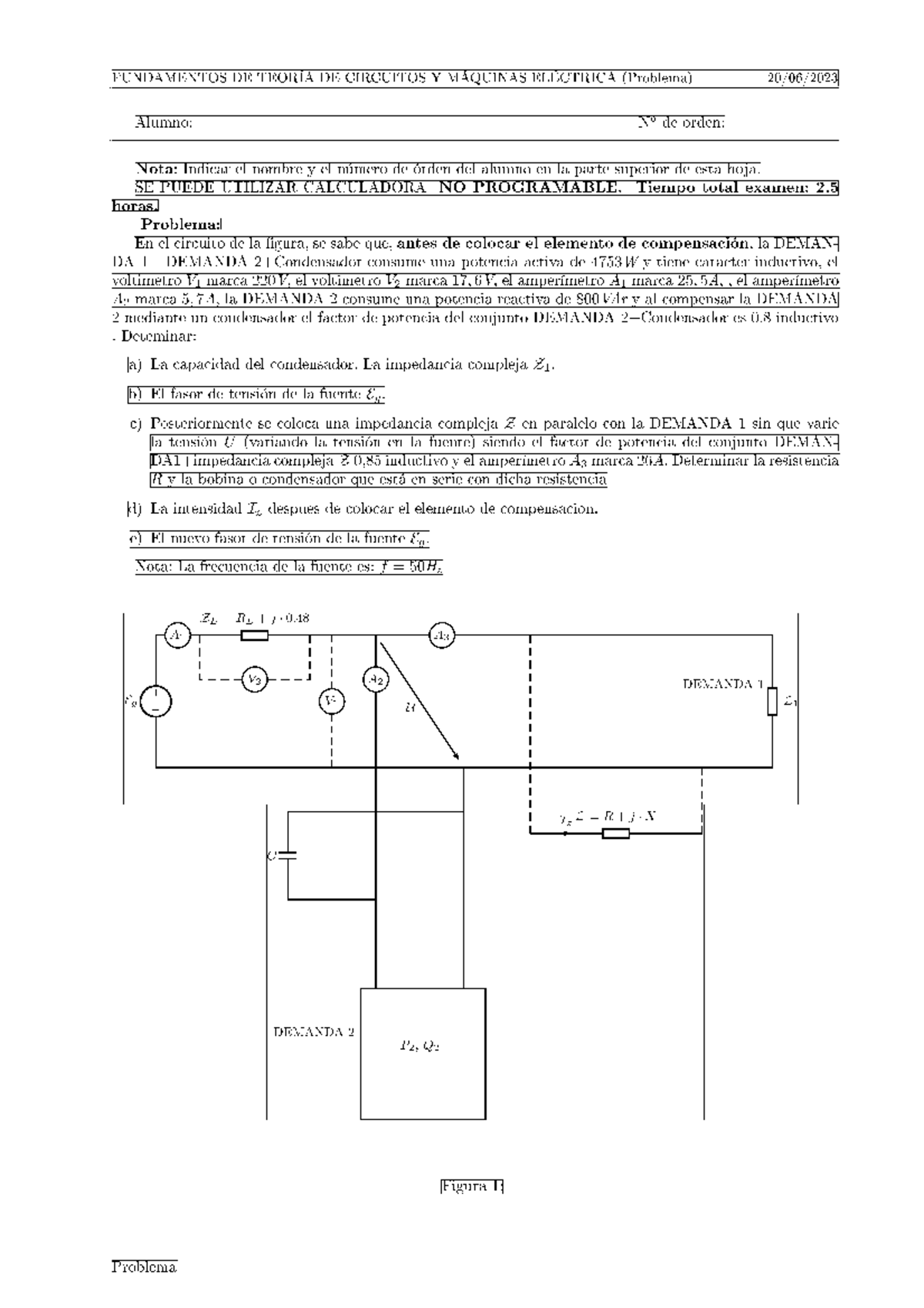Examen Ftcy Me Junio 2023 Problemas Fundamentos De Teoría De