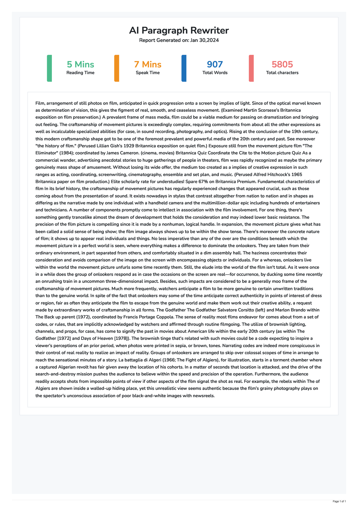 Article-rewriter-report - AI Paragraph Rewriter Report Generated on ...