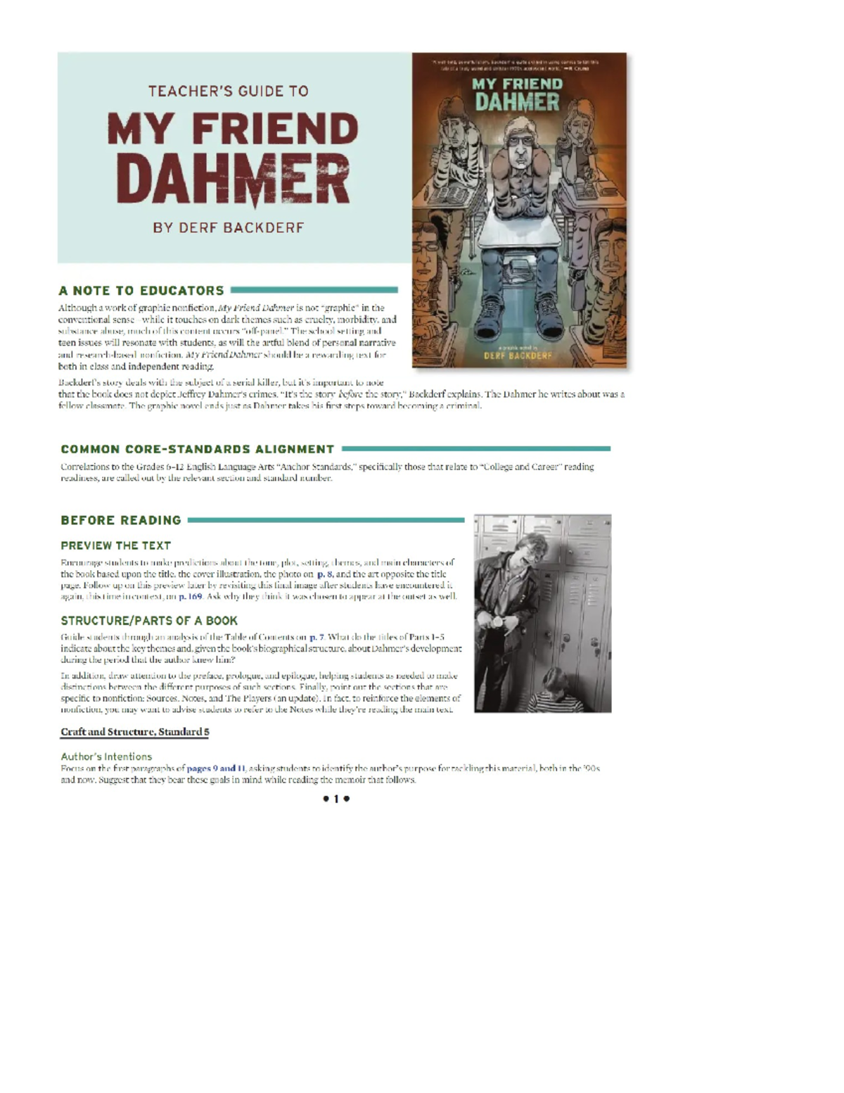 My Friend Dahmer teaching materials - English A: Literature SL - Studocu