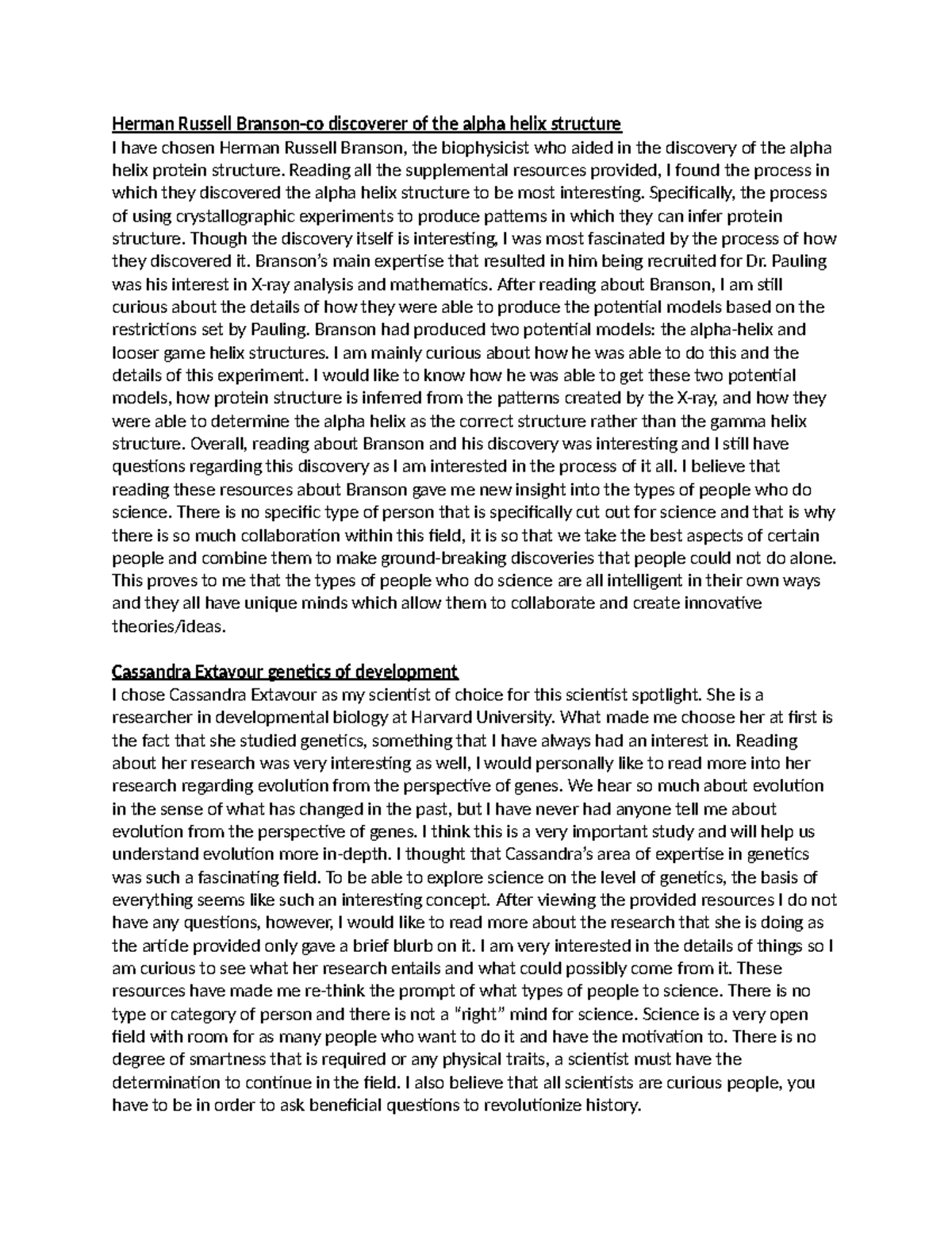Scientist spotlight - Herman Russell Branson-co discoverer of the alpha ...