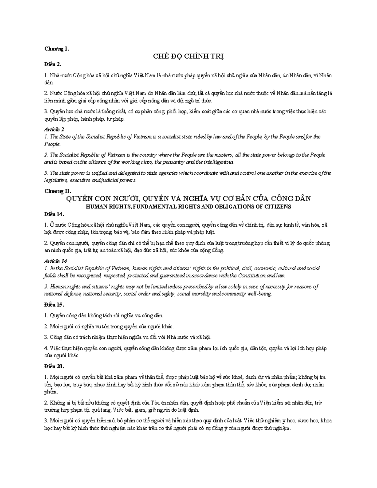 Hiến pháp 2013 - vdfb sb f gg s bsbs hjvsj sv sjk ch j hv u ạ - Chương ...