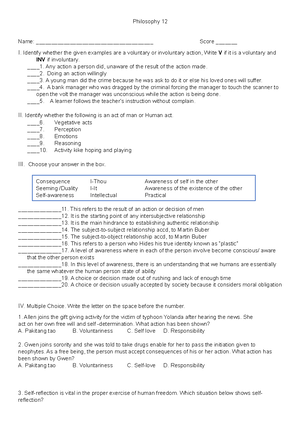 Philosophy Lesson 1 Quarter 1-3 - PHILOSOPHY GRADE 11 (FIRST Semester ...