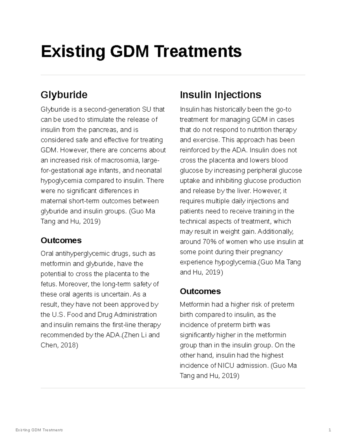 4e8a122d-0265-47a8-a56a-51643391 f532 Existing GDM Treatments ...