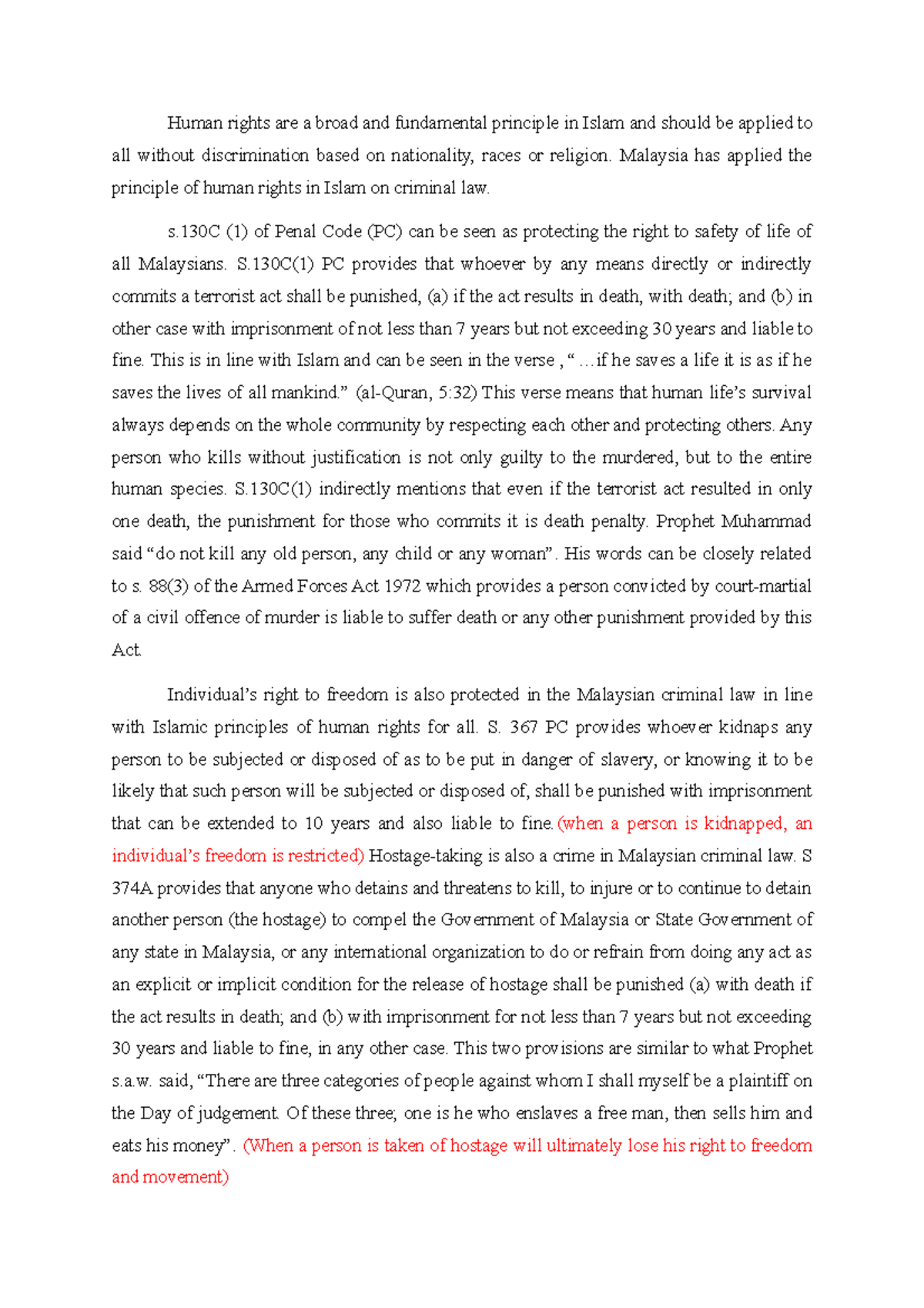 Tutorial 3A this is the second doc that - Human rights are a broad and ...