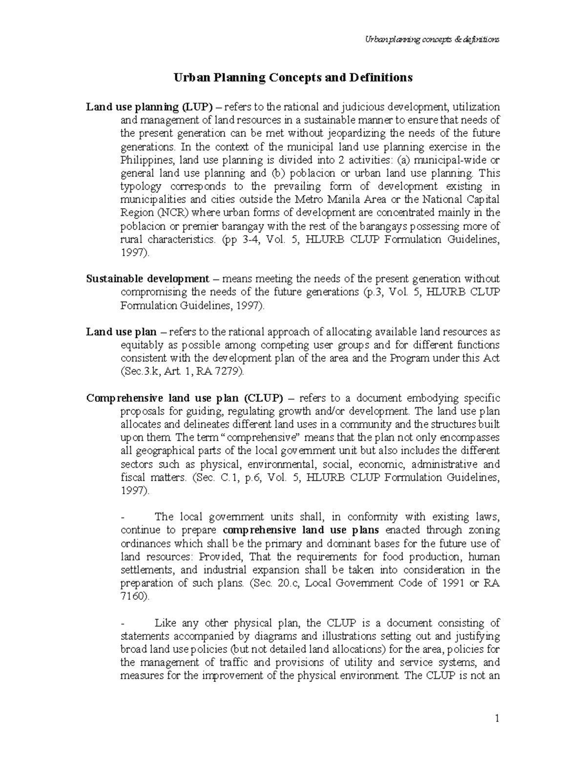 00 Basic Terms and Definitions in Urban Planning - Urban Planning ...