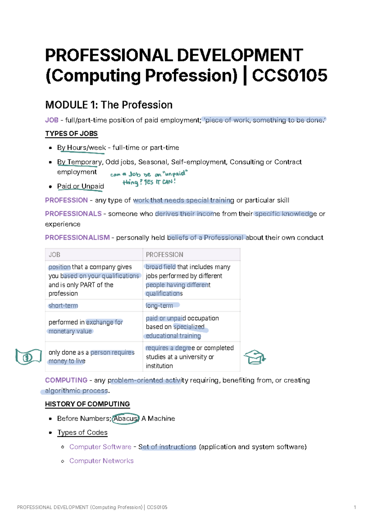 PROF-DEV M1-M4- Notes 240528 214819 - PROFESSIONAL DEVELOPMENT ...