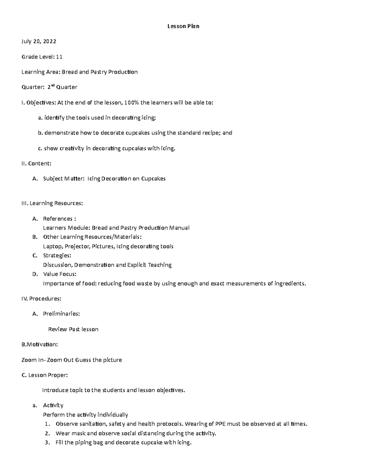 ED-100- Lesson-PLAN- Denia and Laifanie (Auto Recovered) - Lesson Plan ...