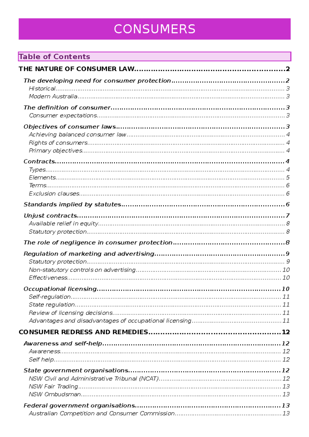Consumers - Consumer notes - CONSUMERS THE NATURE OF CONSUMER - Studocu