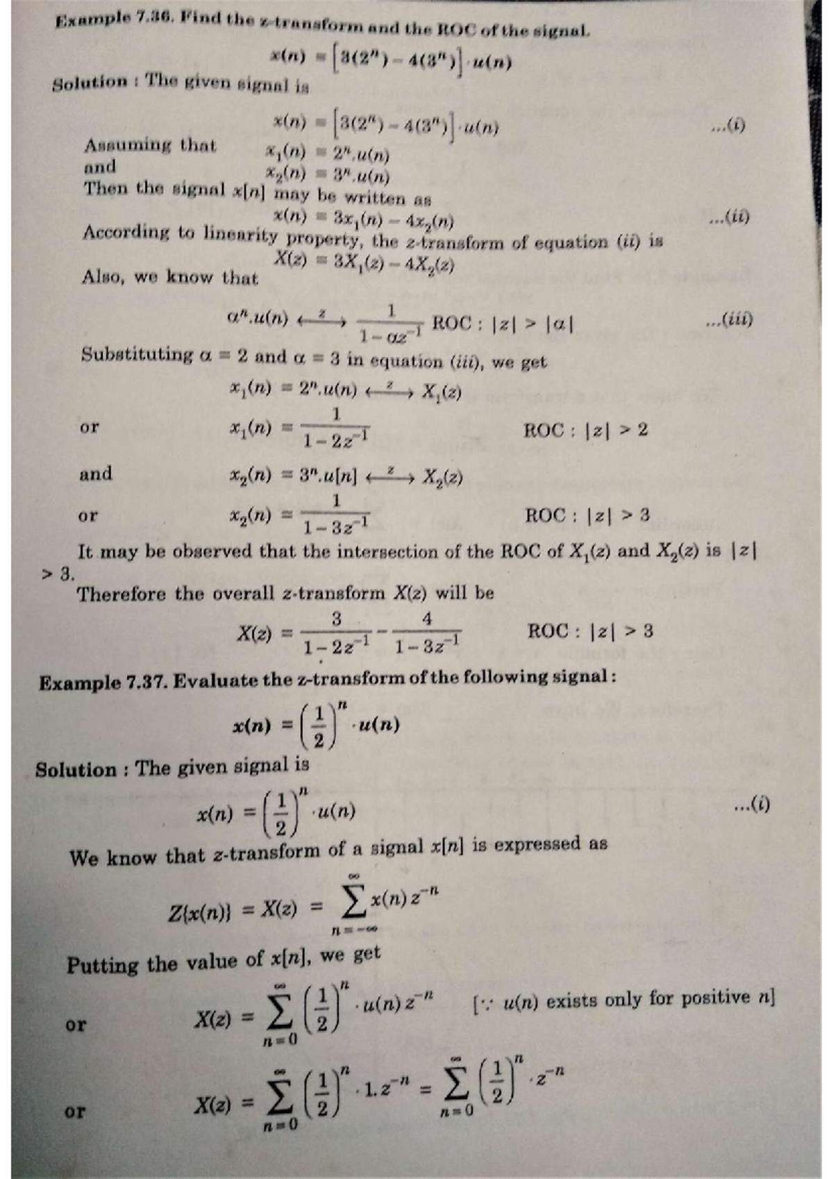 Engg EI 4th sem Signal and Systems Code BT 403 Z Transform solved example Part 1 - Studocu