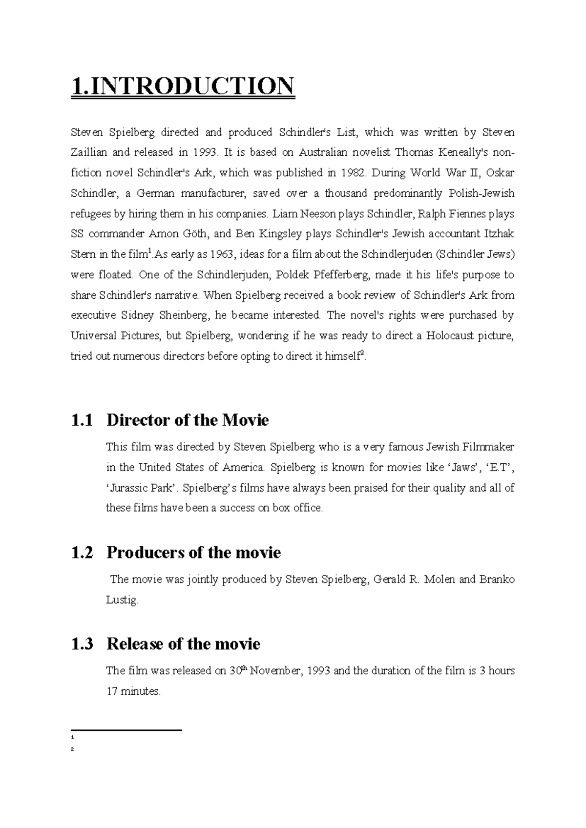 Eng - english assignemt - 1 Steven Spielberg directed and produced ...