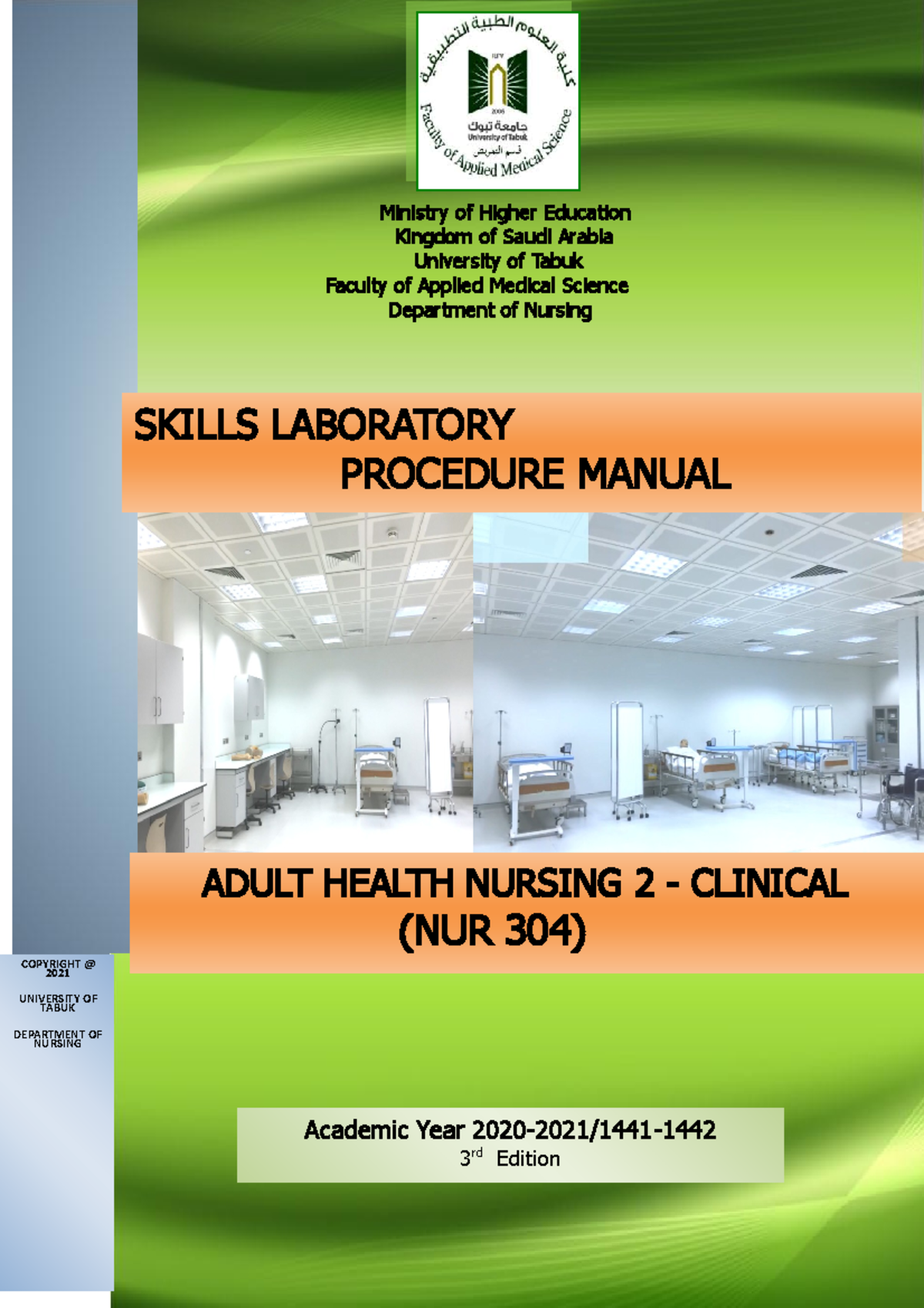 Updated Adult Health Nursing 2 Procedure Manual Jan2021 copy - Ministry ...