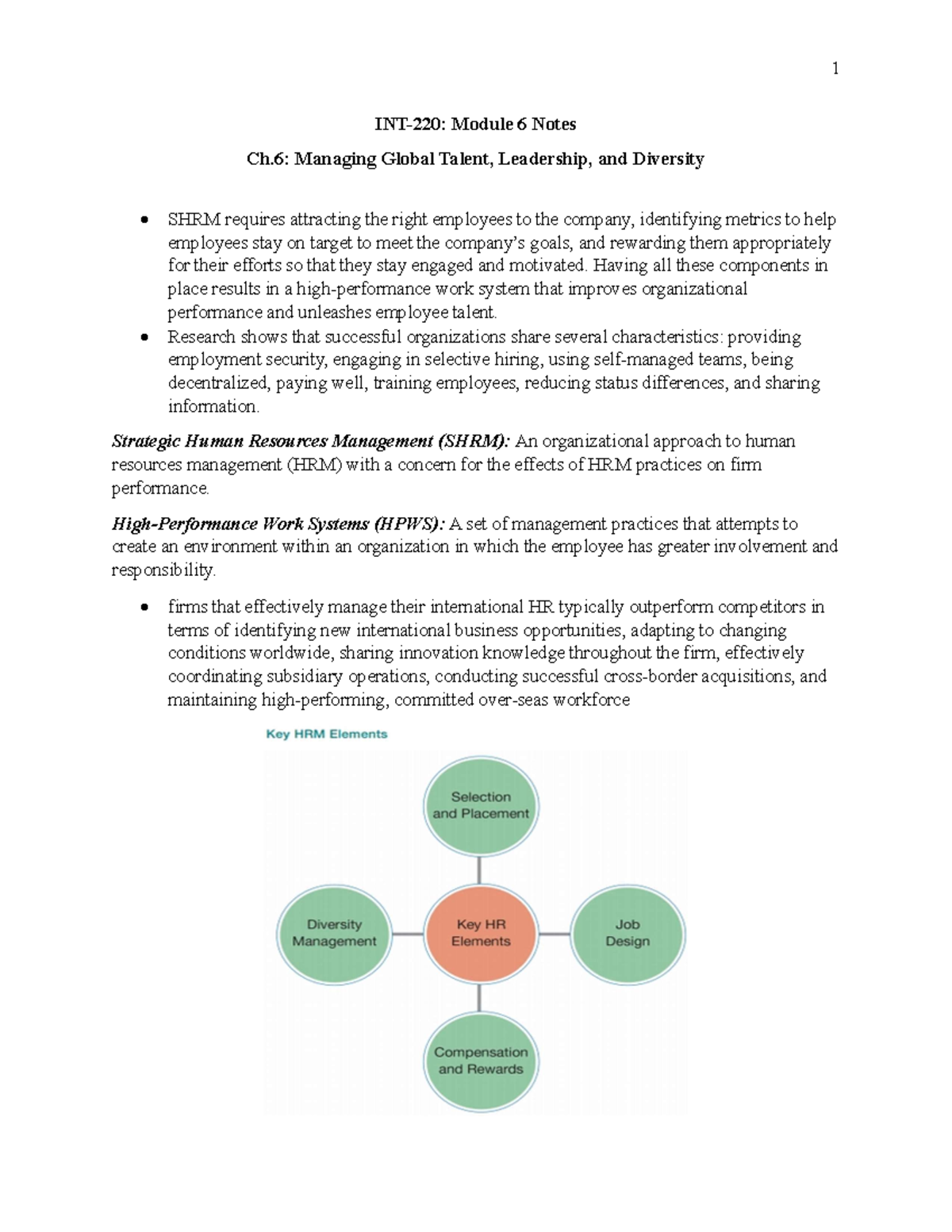 INT-220 Module 6 Notes - INT-220: Module 6 Notes Ch: Managing Global ...