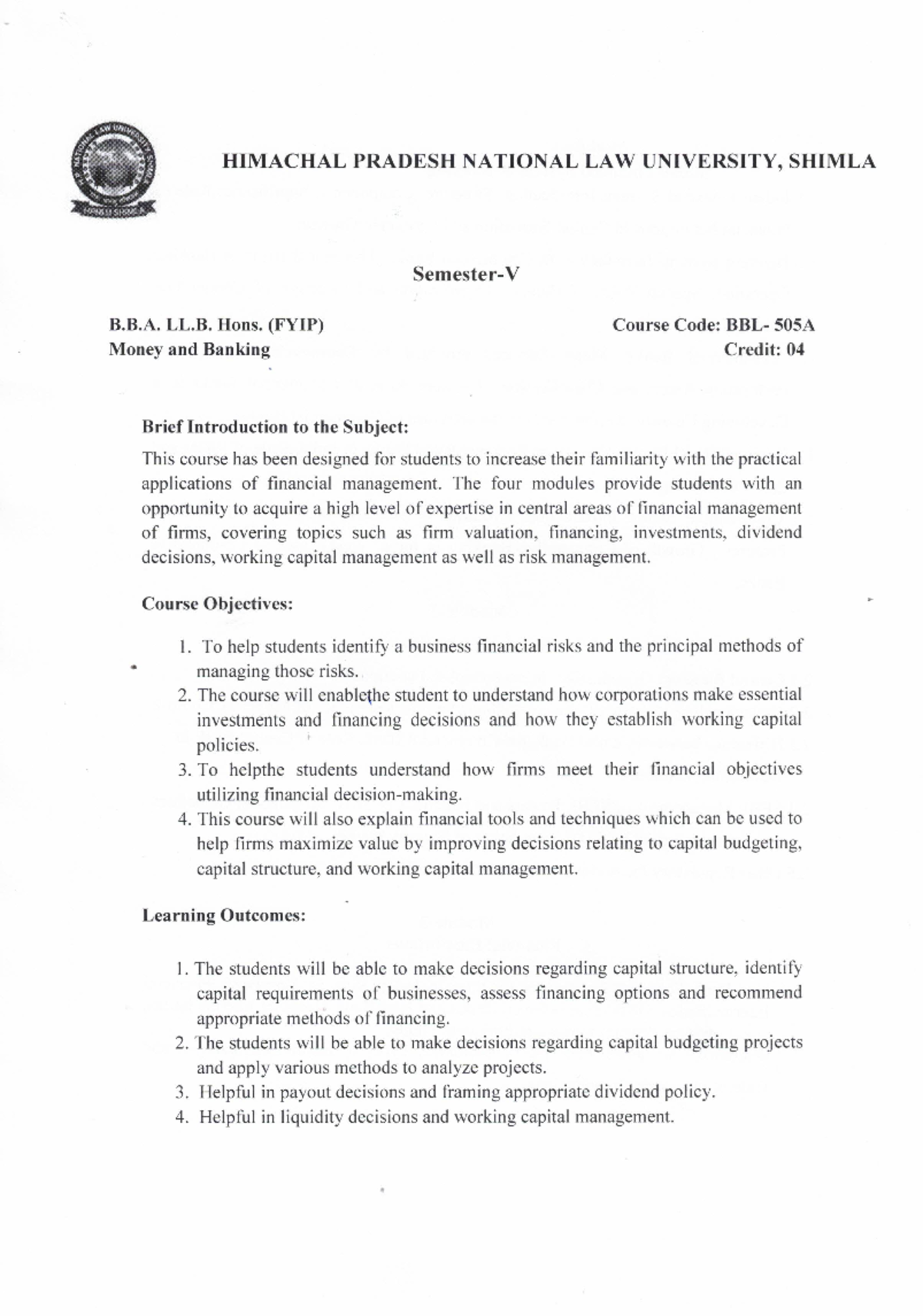 5th sem syllabus - $&- $ +V23 !5$V. 6&0. ,V, ;V7/'9!35(6