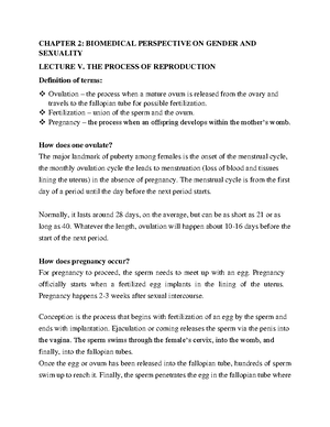 Biomedical Perspecive in Gender and Sexuality - BIOMEDICAL PERSPECTIVE ...