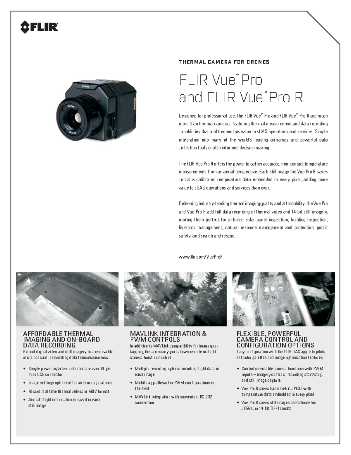 Vue Pro Vue Pro R Datasheet US - AFFORDABLE THERMAL IMAGING AND ON ...