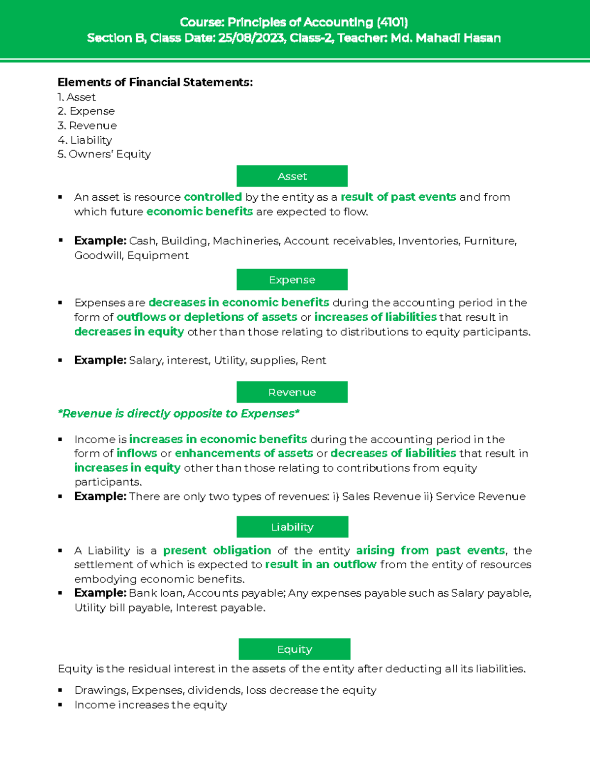 ACT-2 - Chapters 1 and 2, Journal Entries, Trail Balance - Elements of ...