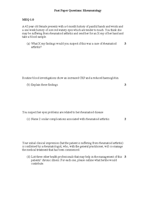 Psychiatry past papers - Psychiatry Questions Psychiatry Questions ...