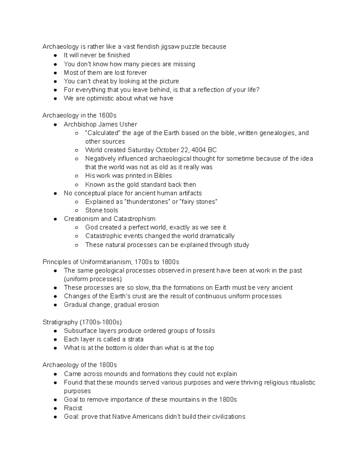 Archaeology - Studocu