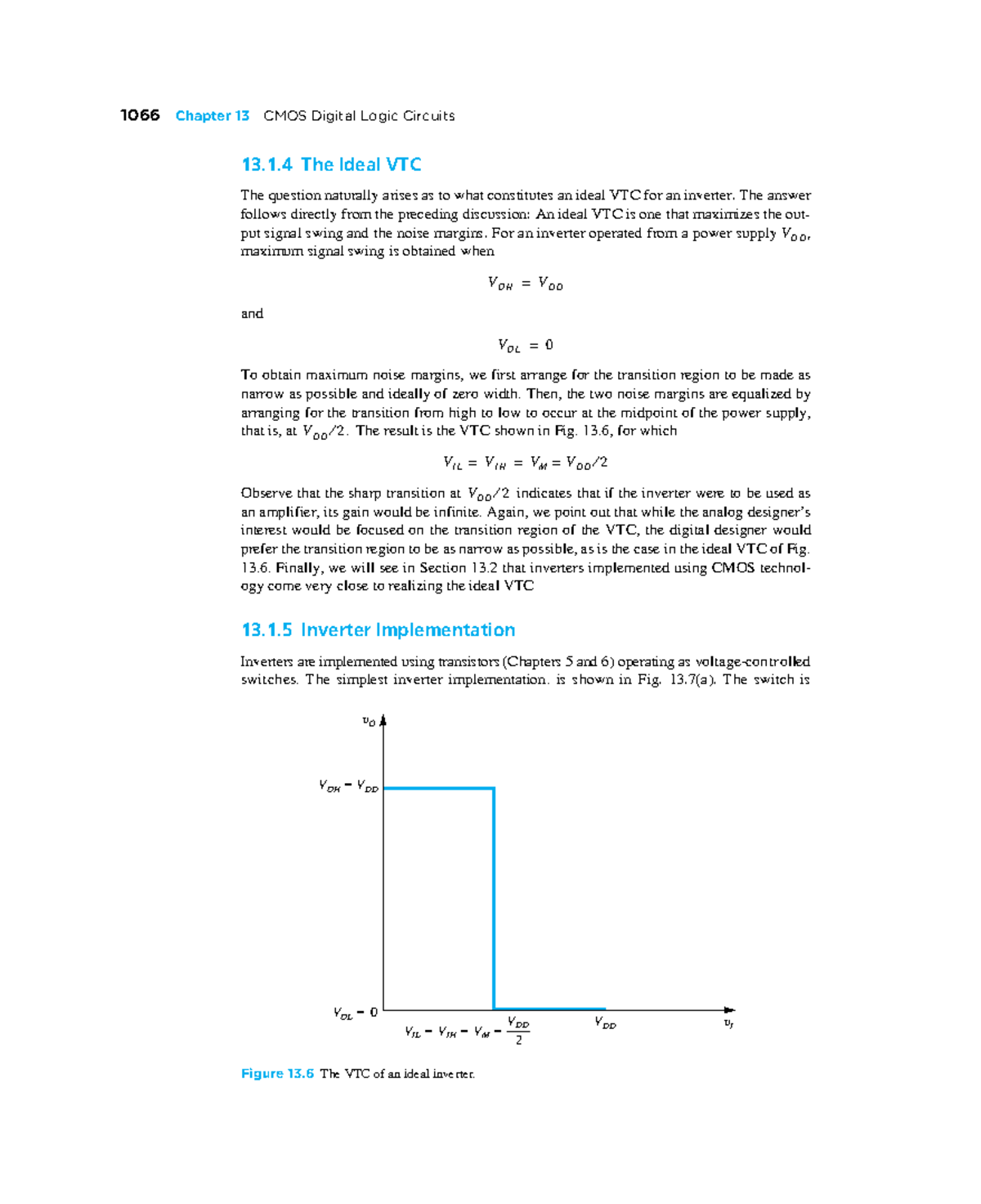 5 - Digital Logic Inverters - 1066 Chapter 13 CMOS Digital Logic ...