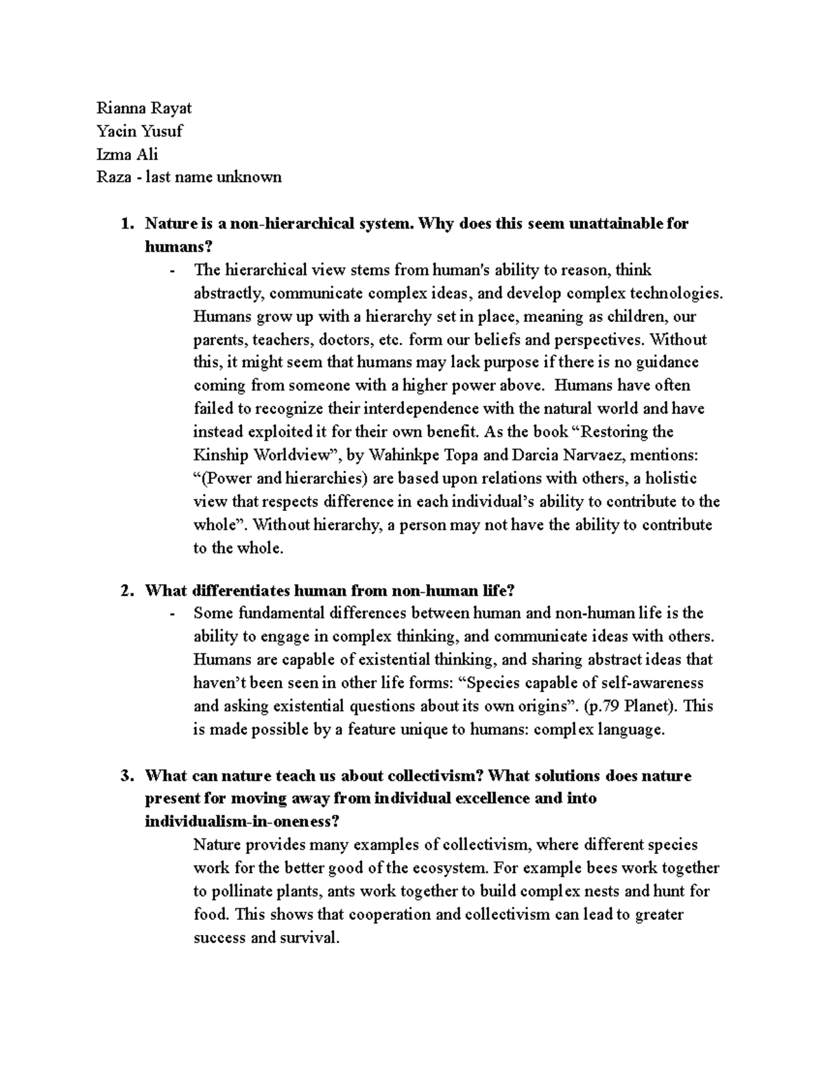 Inspire 3II3 Workshop 1 - Rianna Rayat Yacin Yusuf Izma Ali Raza - last ...