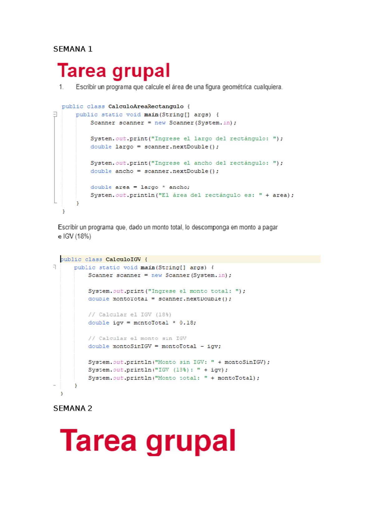 Participacion DE Clases - Taller de programacion - Studocu