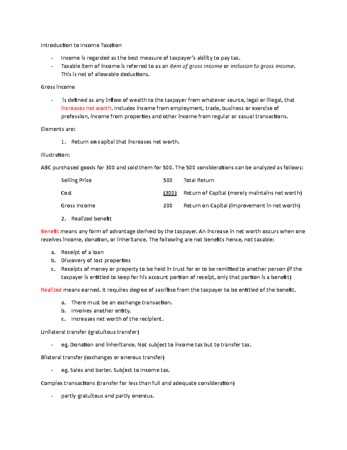 Income-taxation - Levying and imposition - This is the stage where the ...