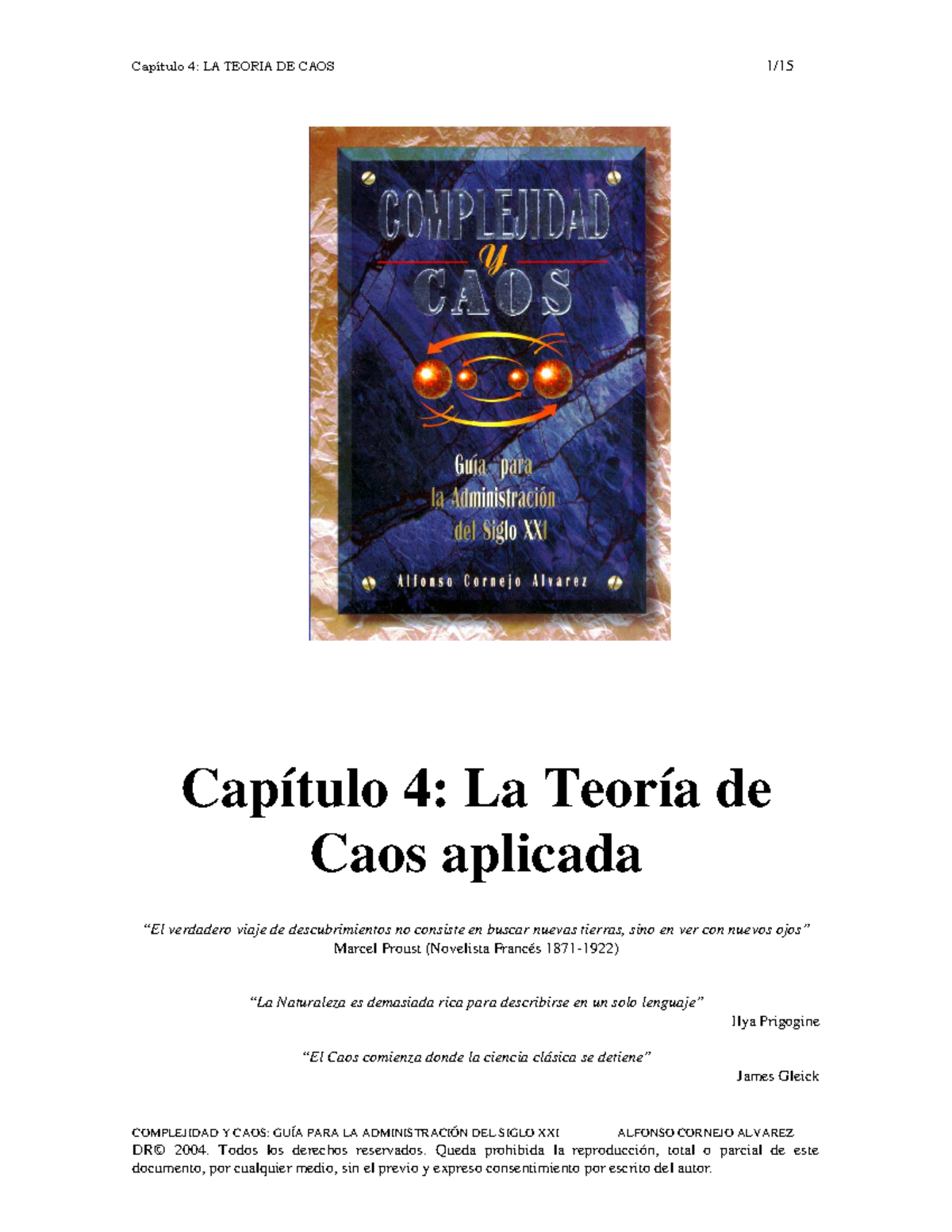 Resumen Teoría Del Caos Sociología Complejidad Y Caos GuÍa Para La