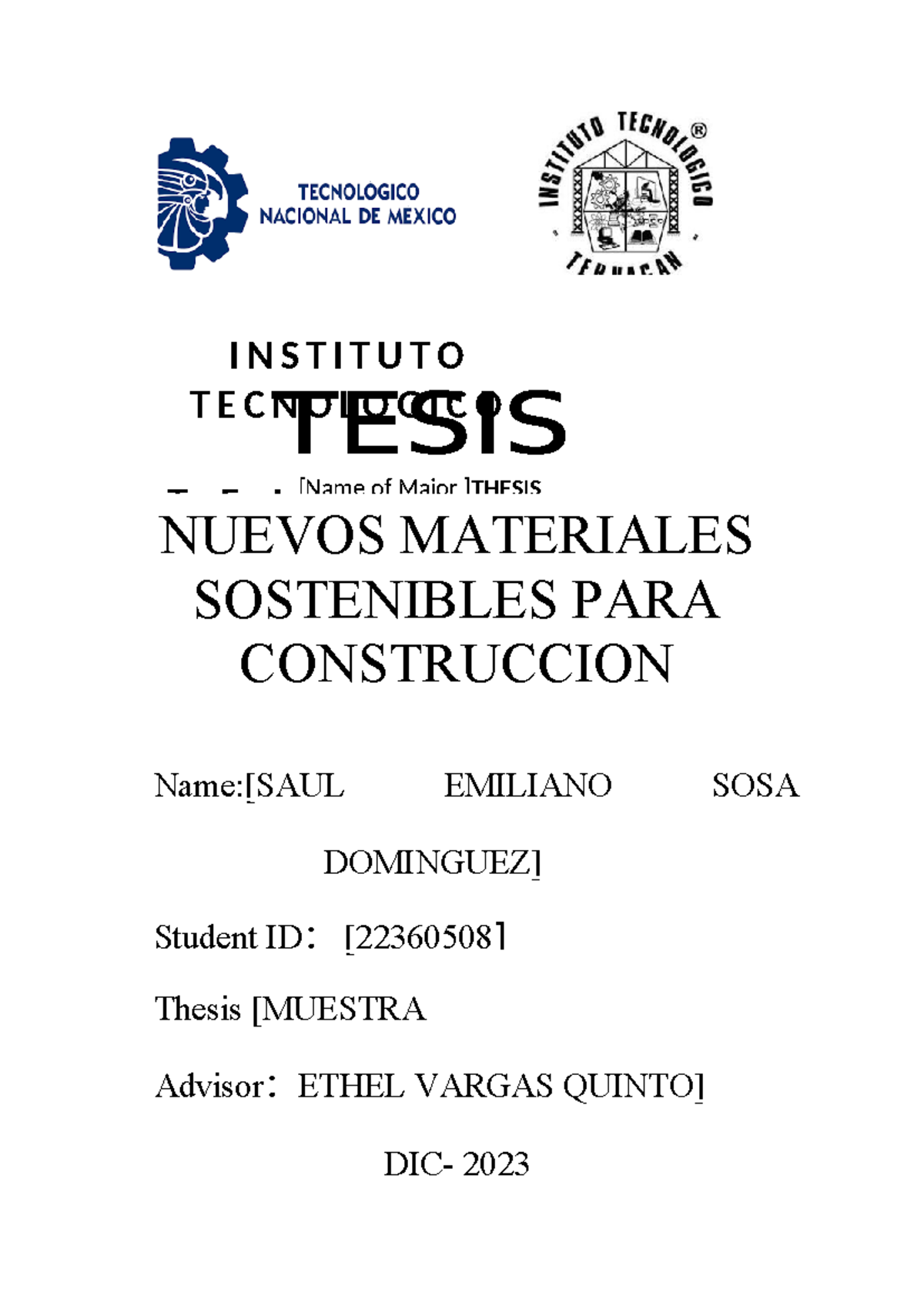 Ejemplo de tesis - I N S T I T U T O T E C N O L O G I C O D E T E H U ...