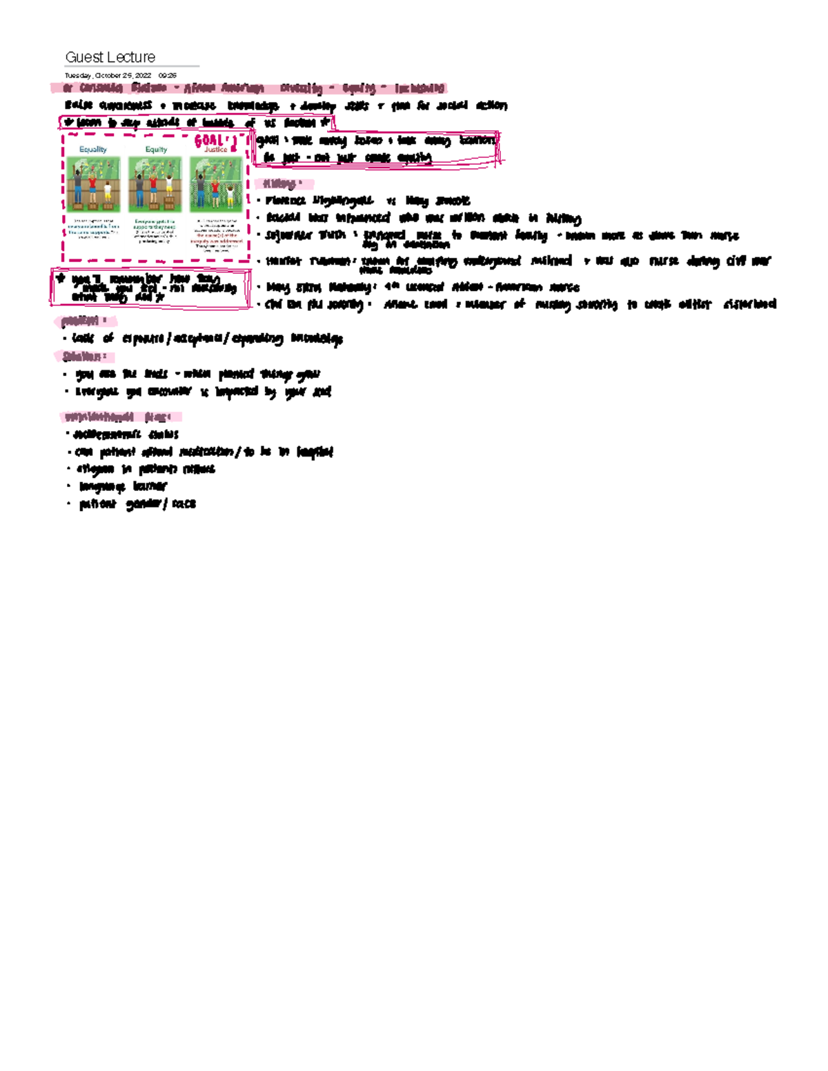 Week 7 Guest Lecture - NURS101 - Guest Lecture Tuesday, October 25 ...