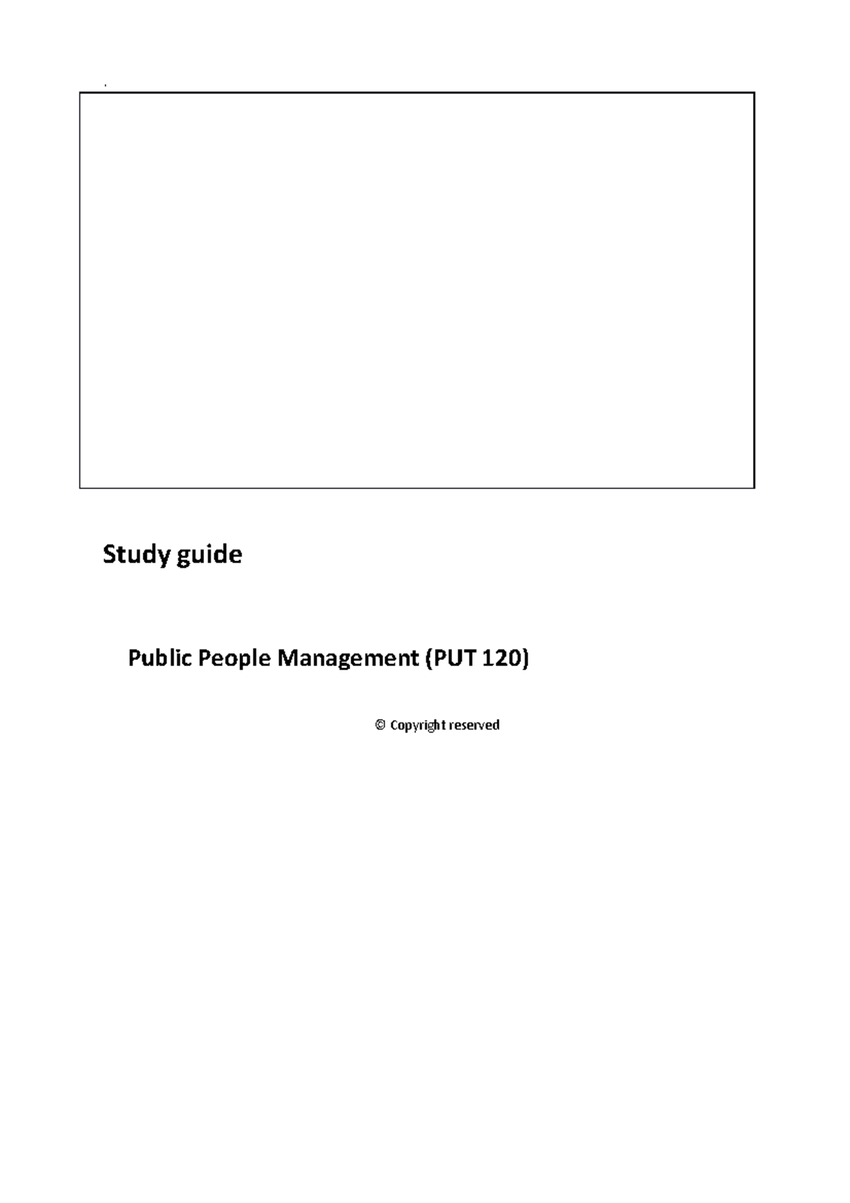 2018 PUT 120 Final Study Guide 1 - . Study guide Public People ...