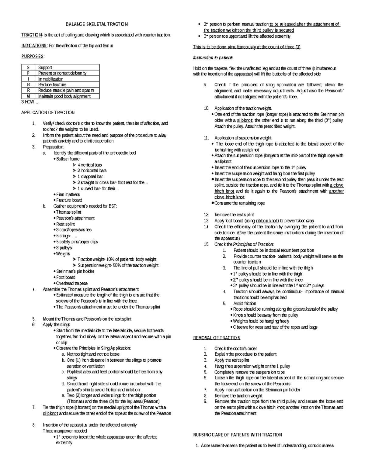 Balance- Skeletal- Traction - BALANCE SKELETAL TRACTION TRACTION- is ...