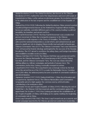 Taiping Rebellion - KEY POINTS - The Taiping Rebellion was a large ...