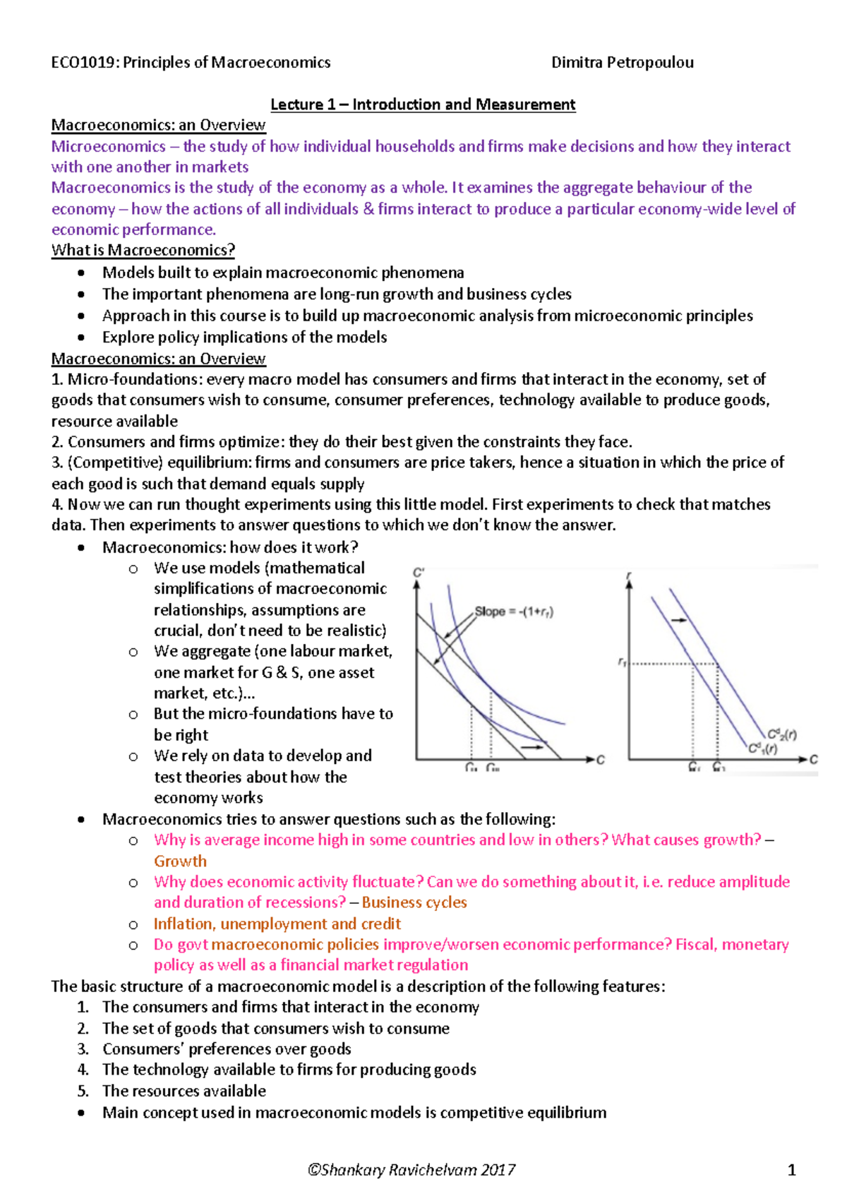 Eco1019 Principles Of Macroeconomics Lecture And Textbook Notes Warning Tt Undefined