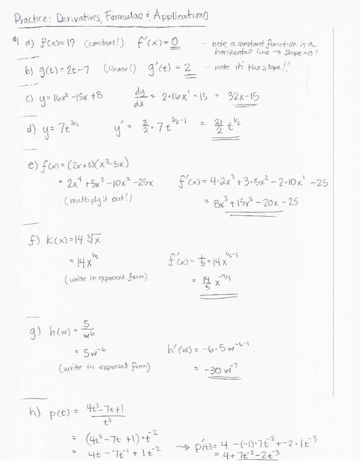 MAT251 04 - These practice questions are used to help students ...