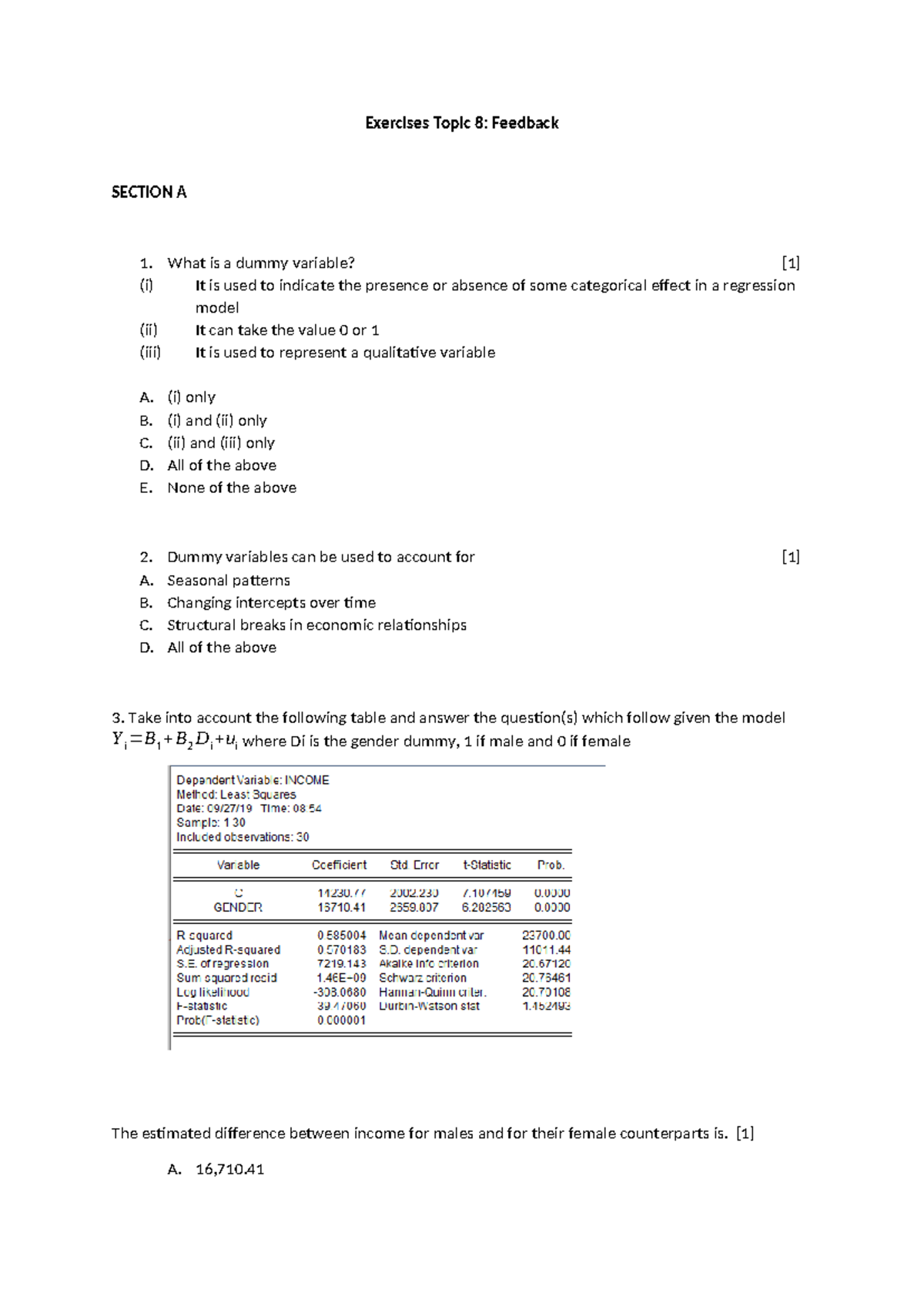 Exercises Topic 8 Bil - practise questions - Exercises Topic 8 ...