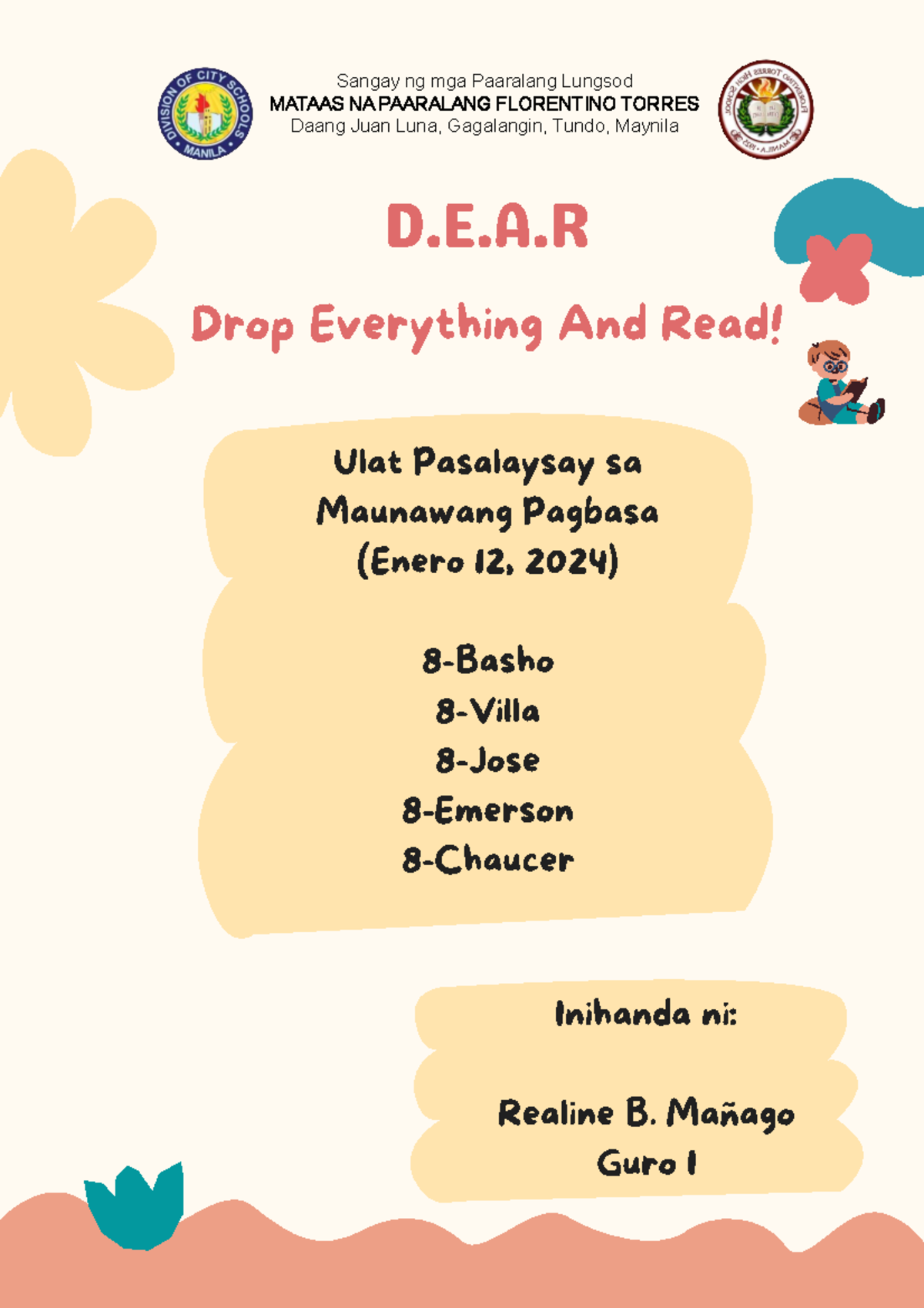 Manago-DEAR-DAY 1 - Filipino K-10 - Sangay ng mga Paaralang Lungsod ...