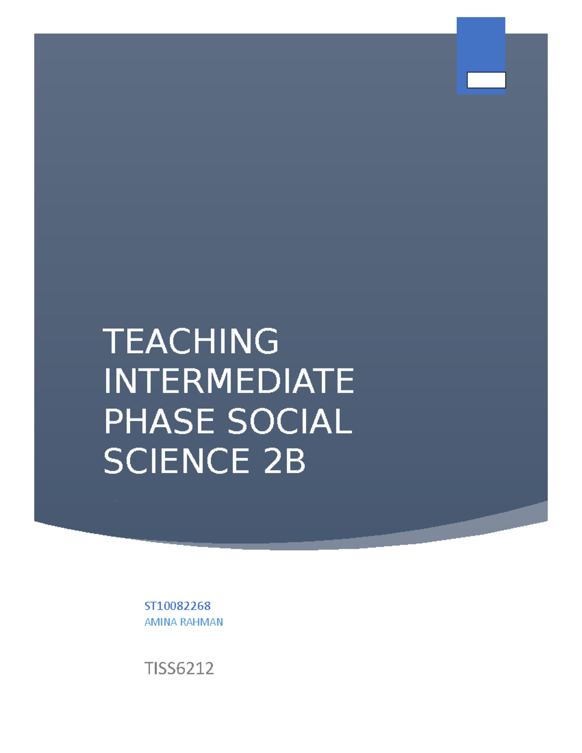 Ss poe - This is 2nd years , social science POE - TEACHING INTERMEDIATE ...