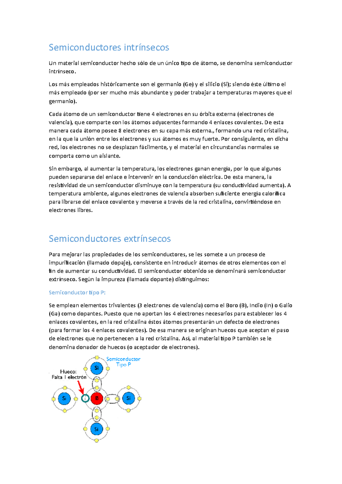 Semiconductores intrínsecos - Semiconductores intrínsecos Un material ...